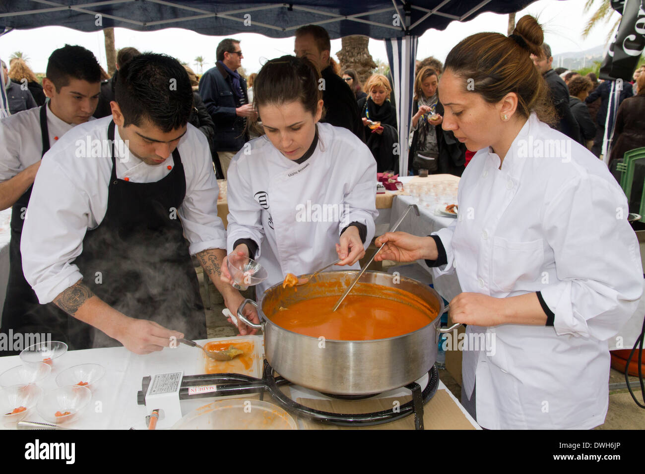 preparing food gourmet Tapas spain food Stock Photo - Alamy