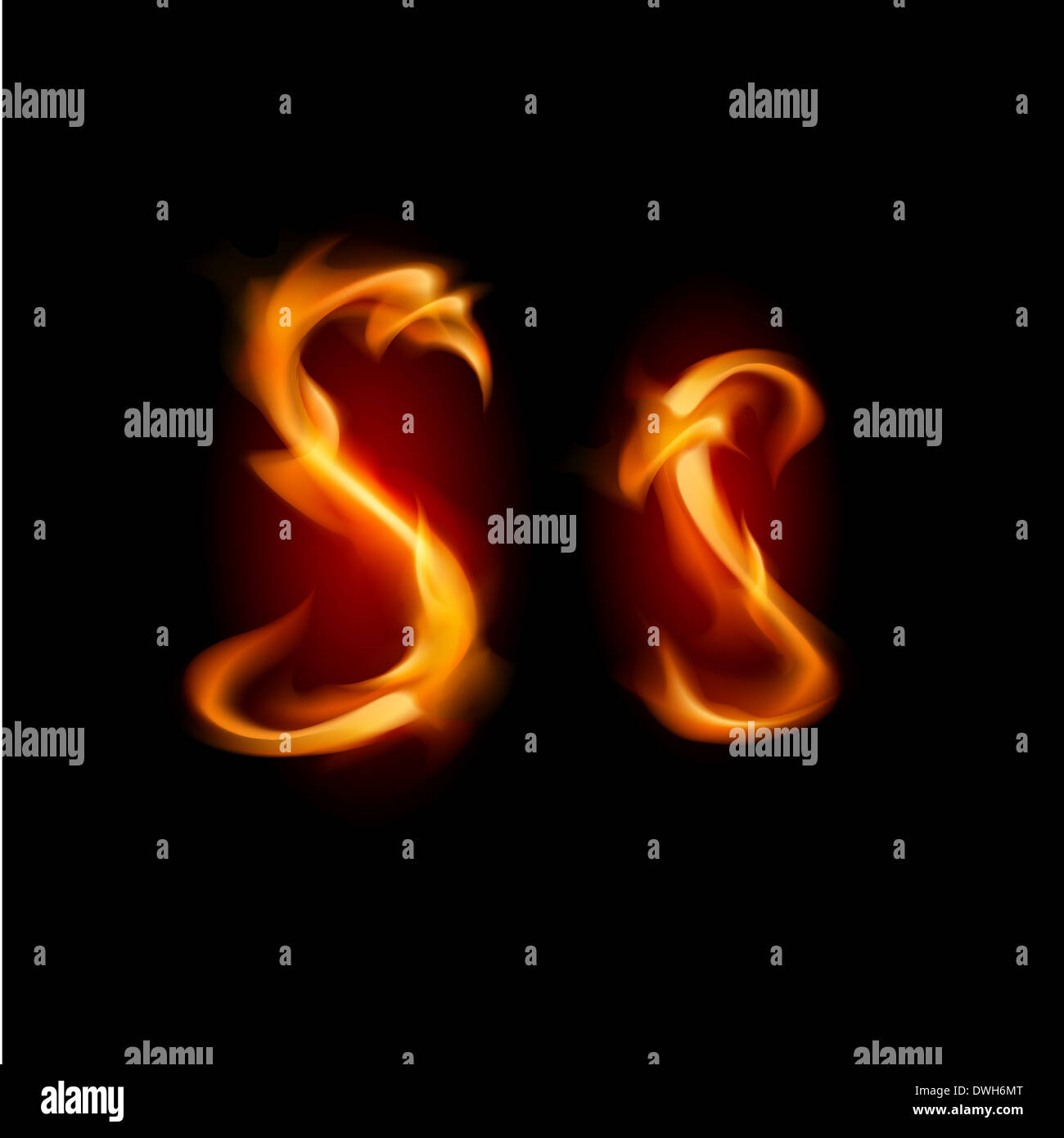 S Alphabet In Fire