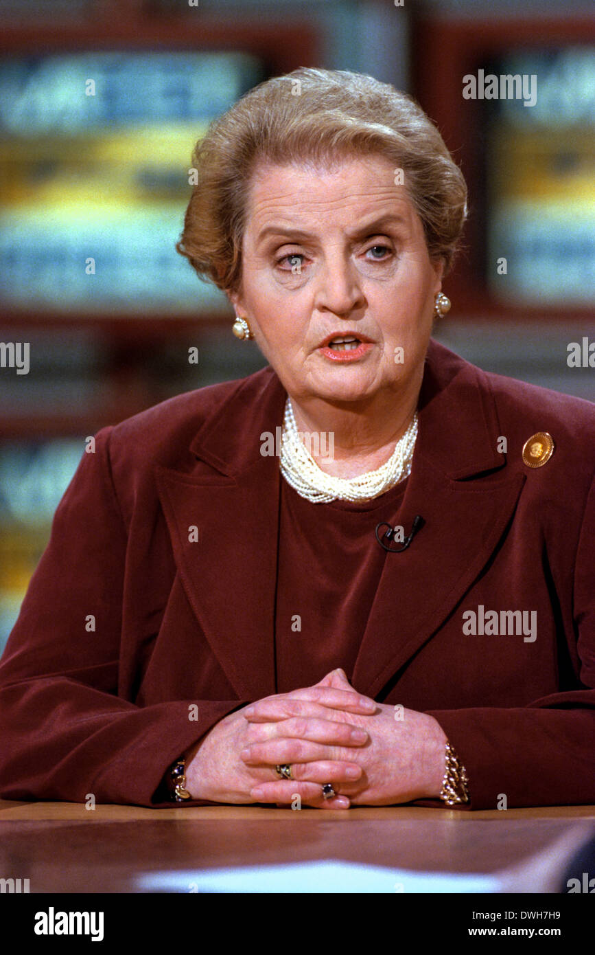Secretary of State Madeleine Albright discusses the situation in Kosovo ...