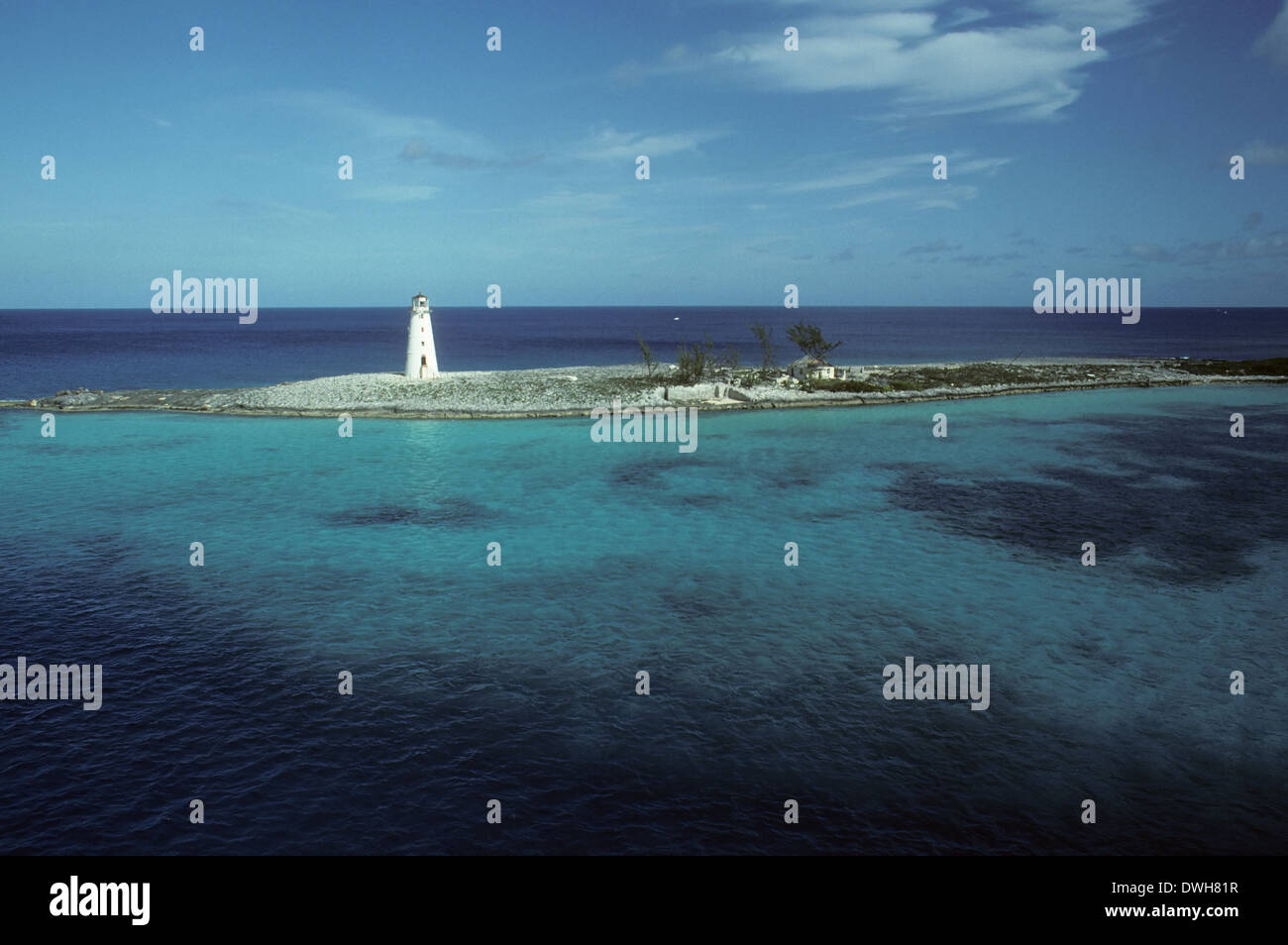 Lighthouse and ocean, Nassau, Bahamas Stock Photo - Alamy