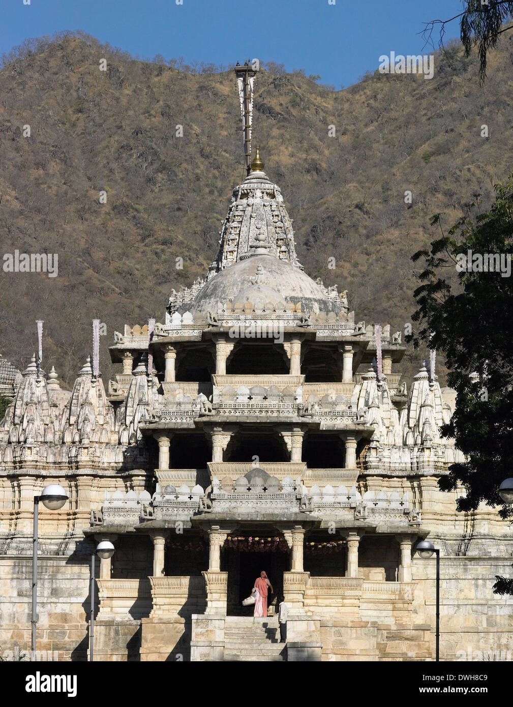 Adinath Jian Temple at Ranakpur in the Rajasthan region of India Stock ...