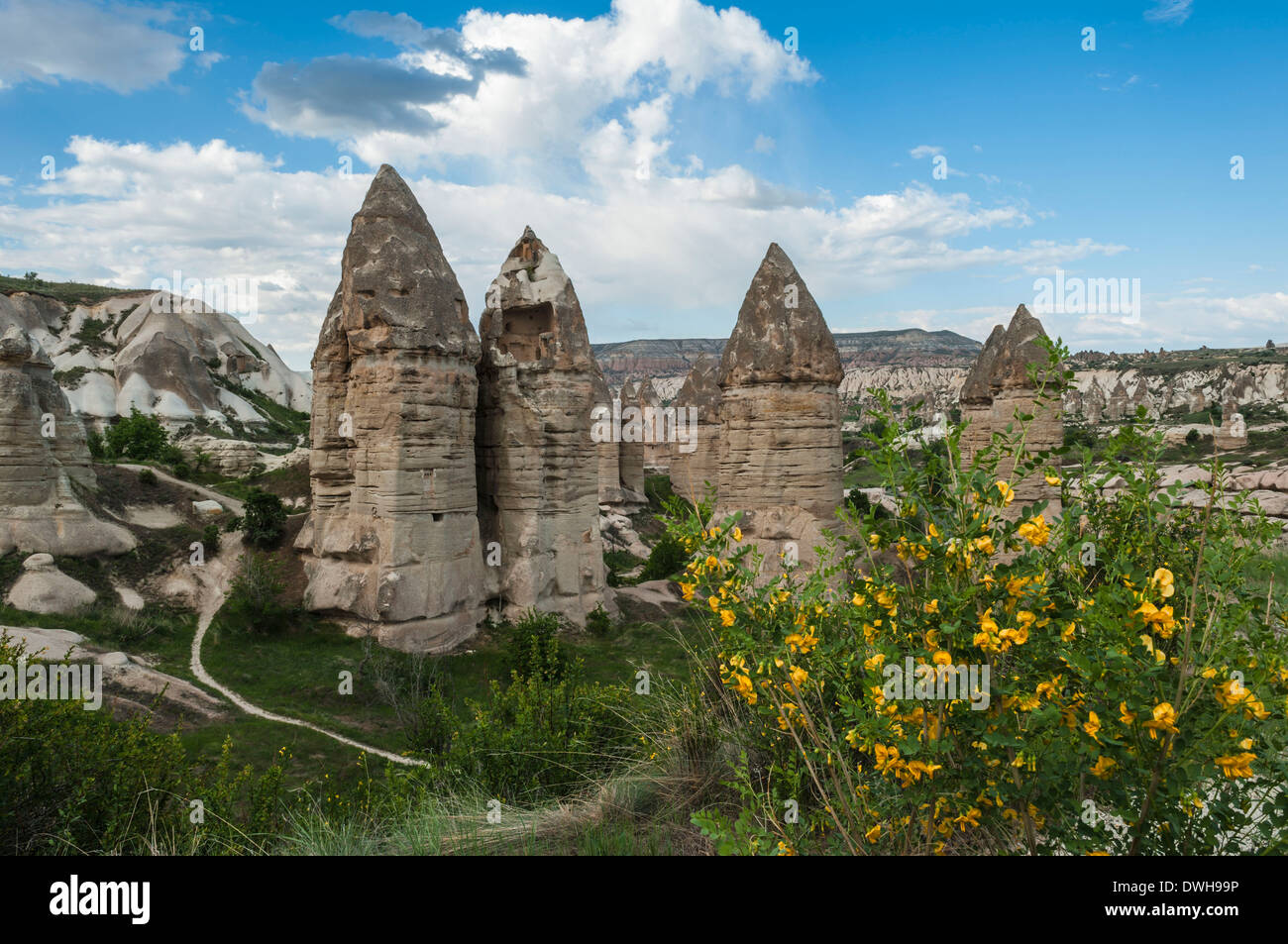 Fairy Chimneys, Uchisar Stock Photo - Alamy