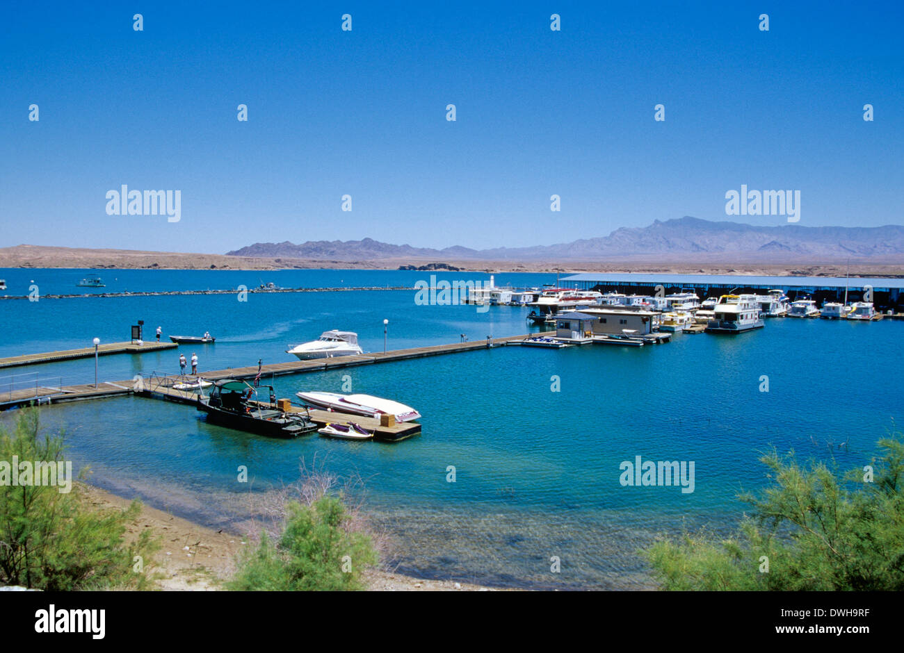 Overton beach marina at the north end of lake mead hi-res stock ...