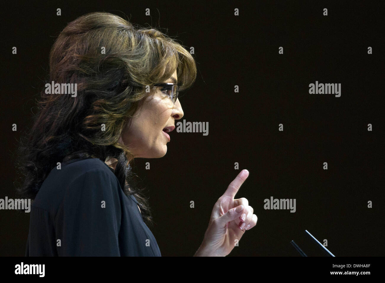 Former Alaska Governor Sarah Palin makes a speech at the CPAC ...