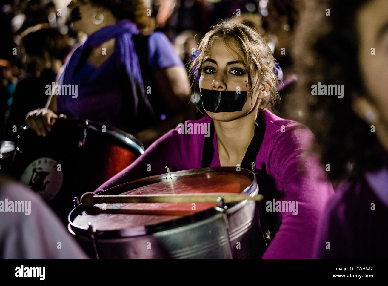 Taped mouth protest hi-res stock photography and images - Alamy