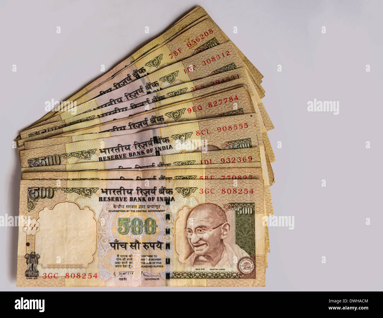 Rupee notes hi-res stock photography and images - Alamy