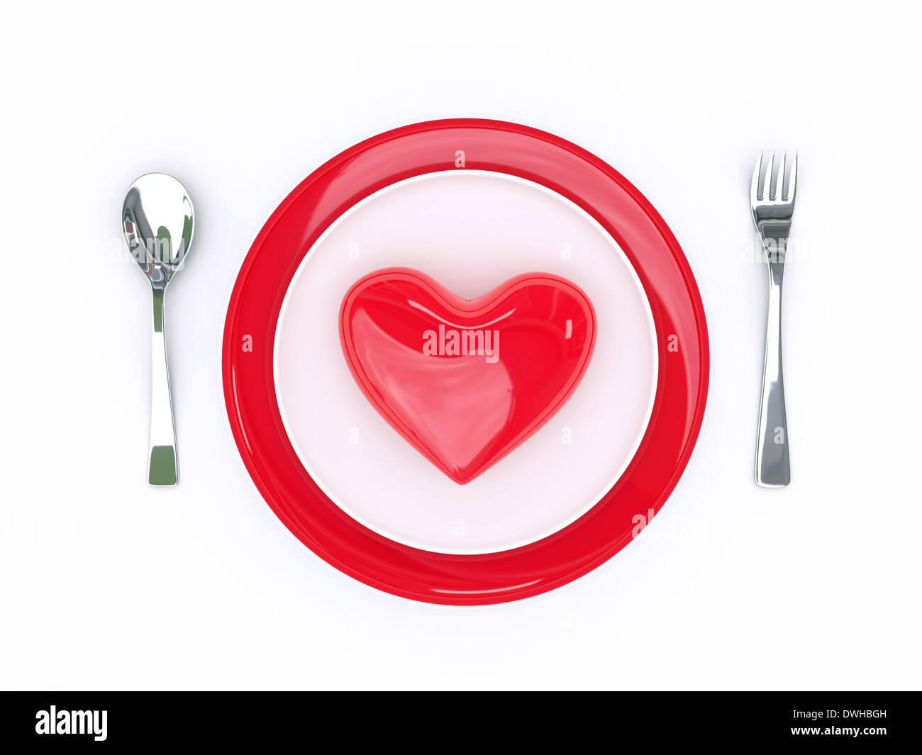 Romantic candle table setting Cut Out Stock Images & Pictures - Alamy