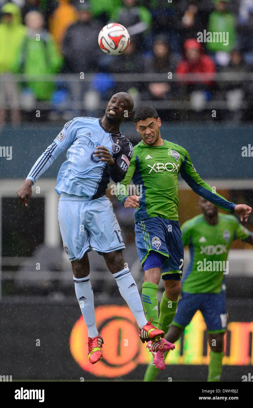Seattle, USA. 8th March, 2014. Seattle Sounders FC midfielder/forward ...