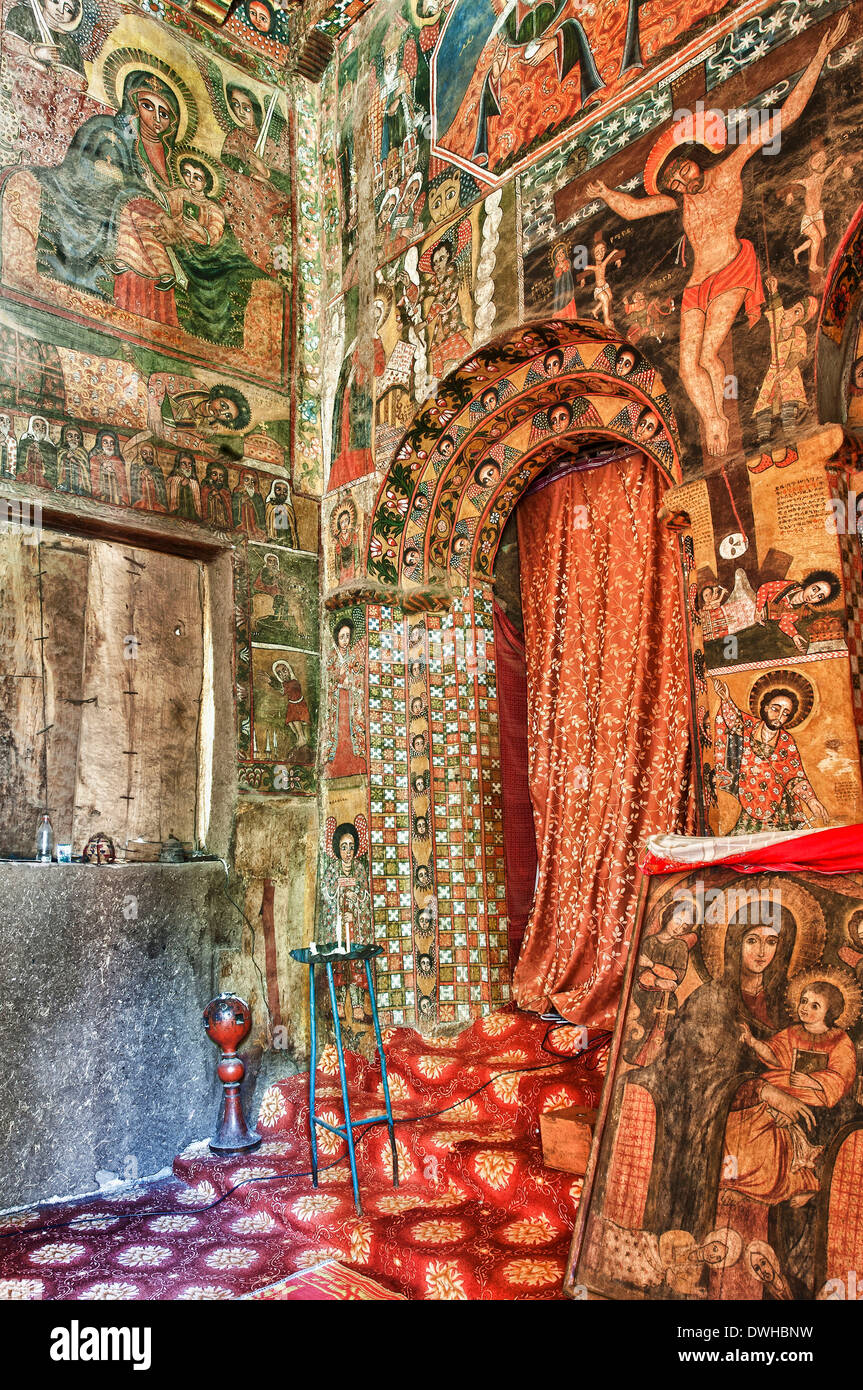 Debre Berhan Selassie Church, Gonder Stock Photo - Alamy