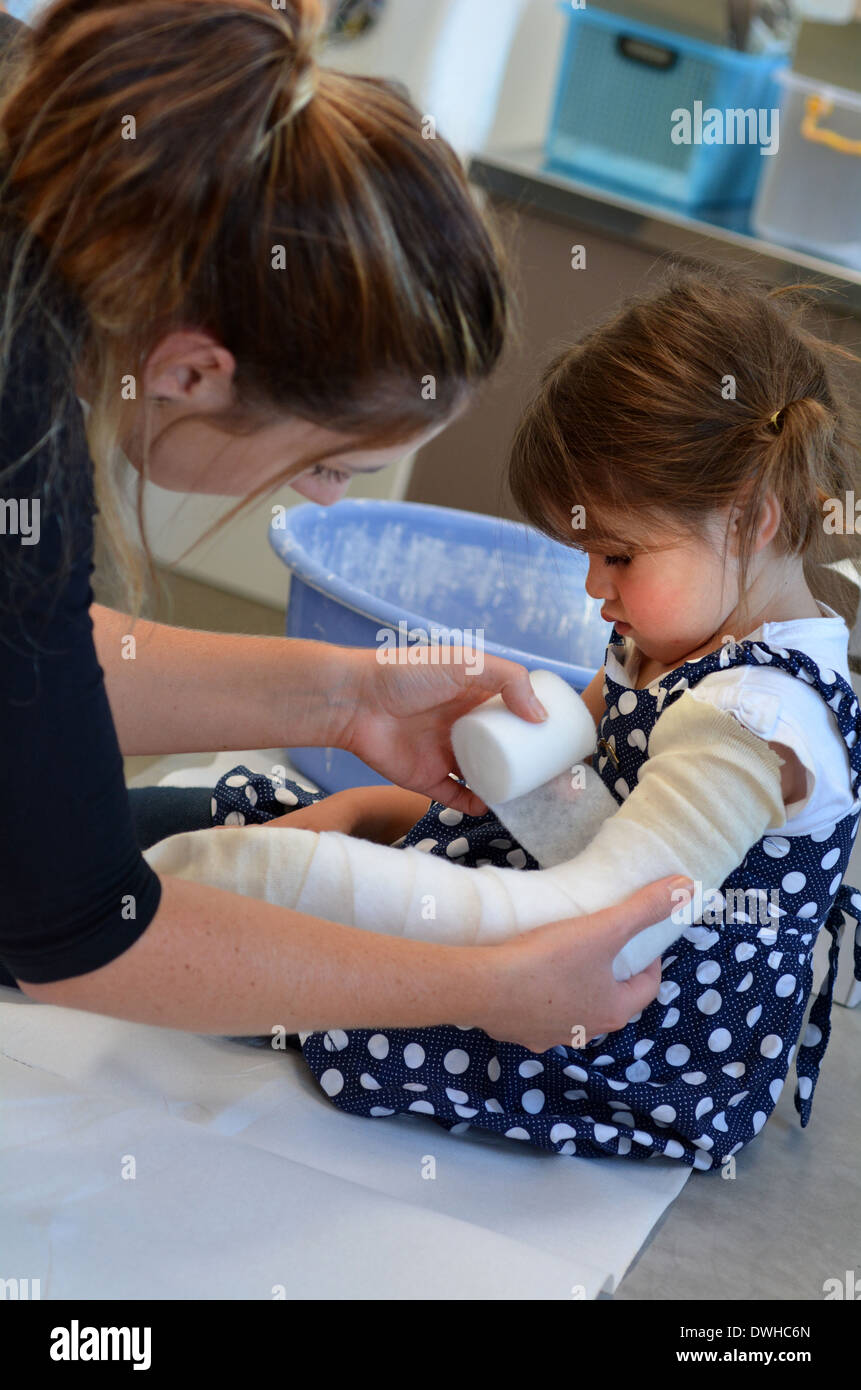 Girl With Cast On Her Arm High Resolution Stock Photography and Images ...