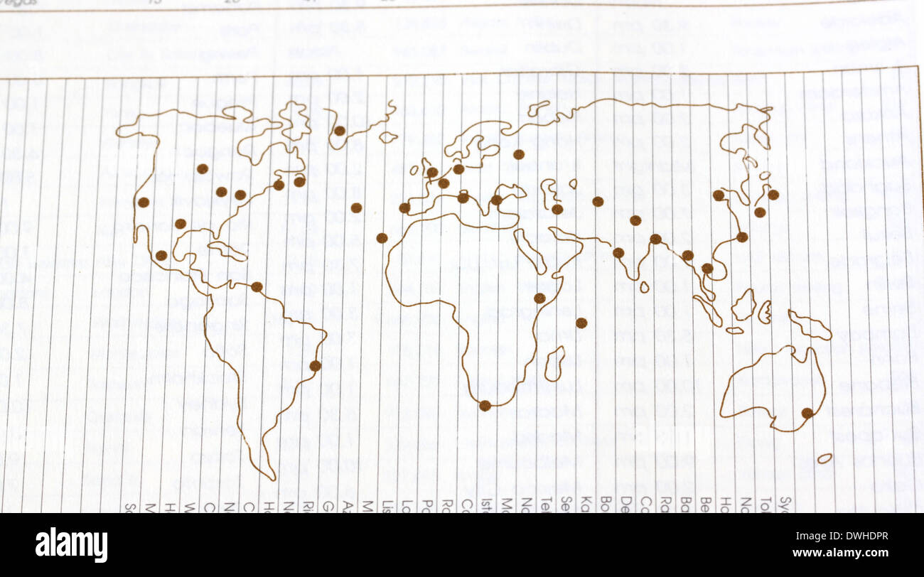 The horizontal map hi-res stock photography and images - Alamy
