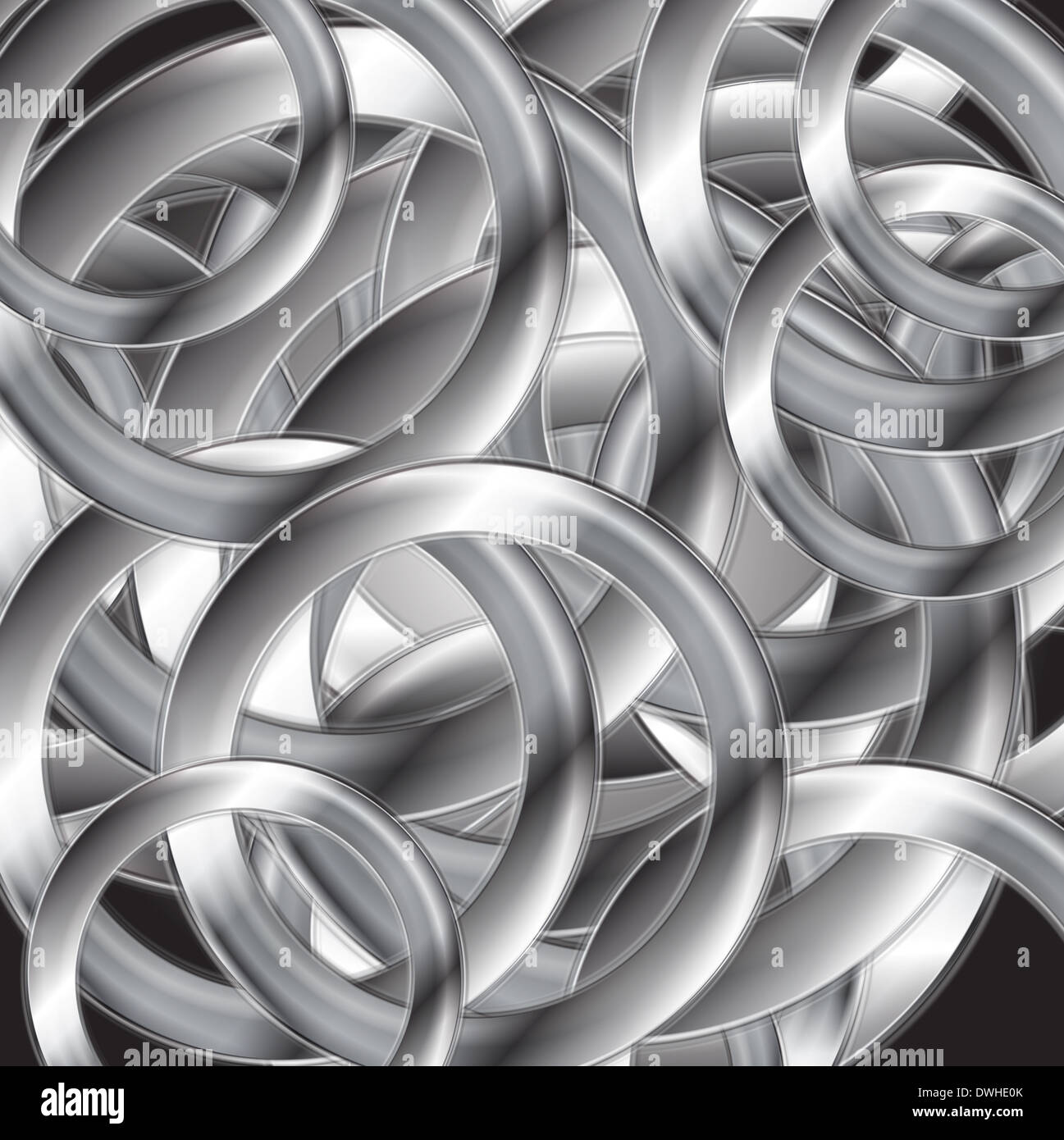 Abstract metallic circles vector background Stock Photo - Alamy