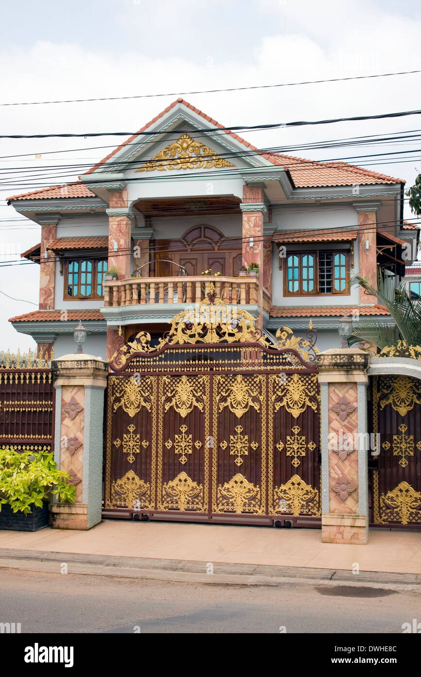 A large house belonging to a supporter of Cambodia's ruling CPP is part ...