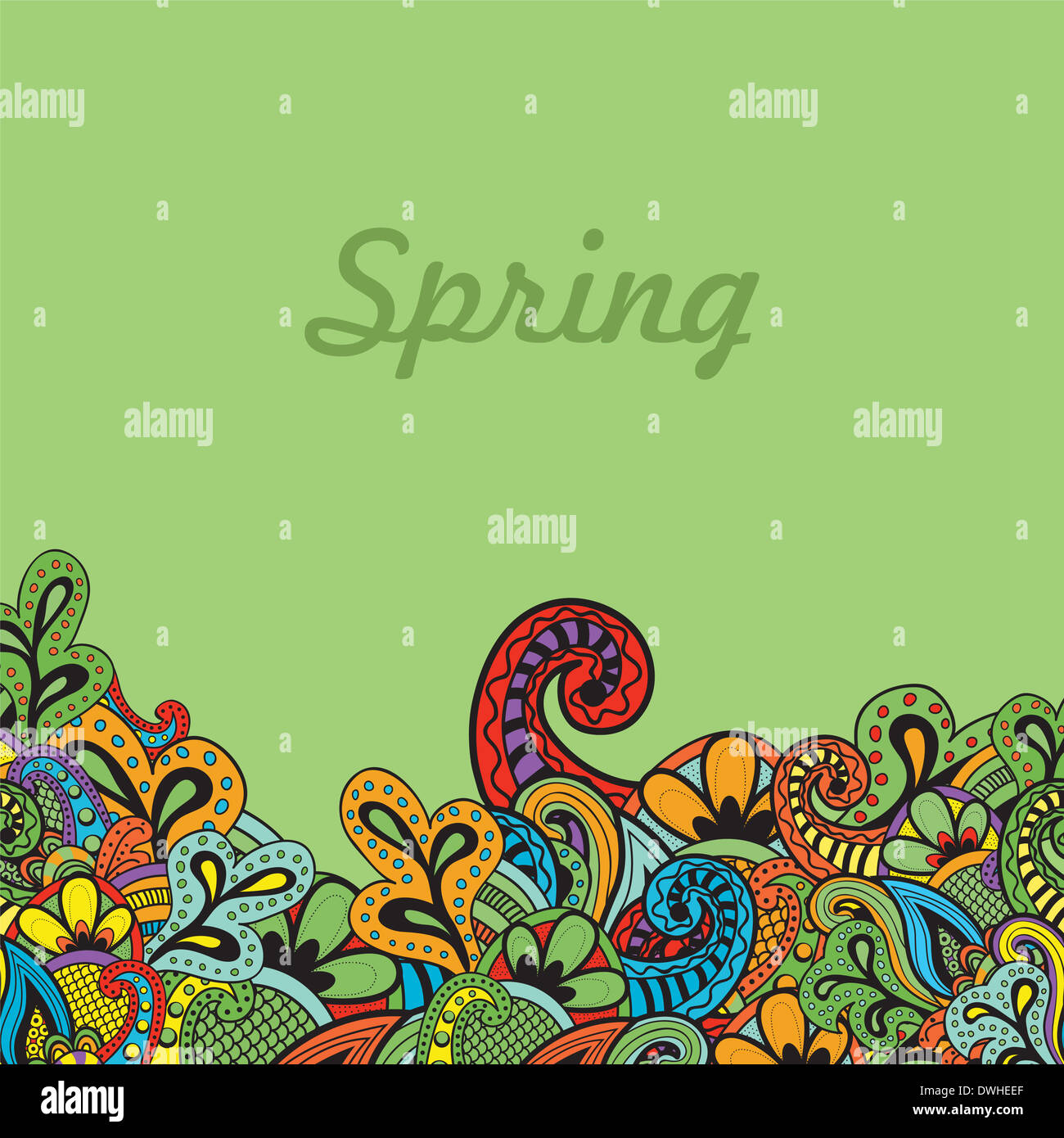 Abstract floral vector background Template Stock Photo - Alamy