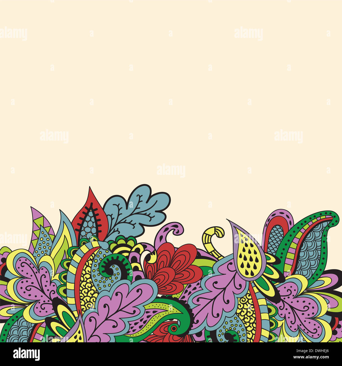 Abstract floral vector background Template Stock Photo - Alamy