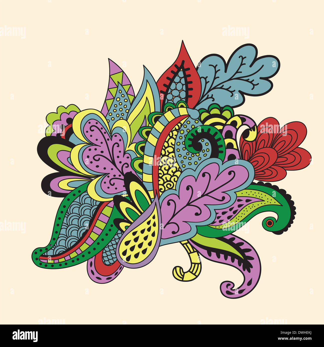 Abstract floral vector background Template Stock Photo - Alamy