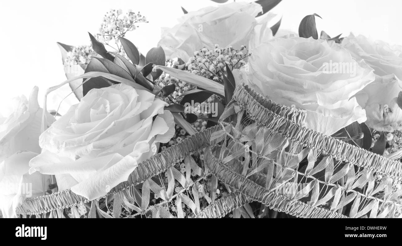 Blossom roses flowers in Black and White Stock Photos & Images - Alamy