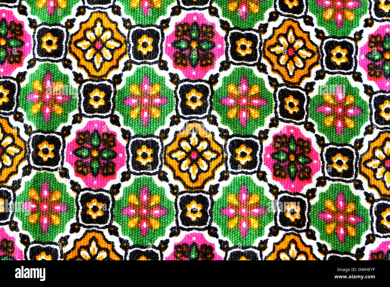 Colorful design of pattern on fabric for background Stock Photo - Alamy