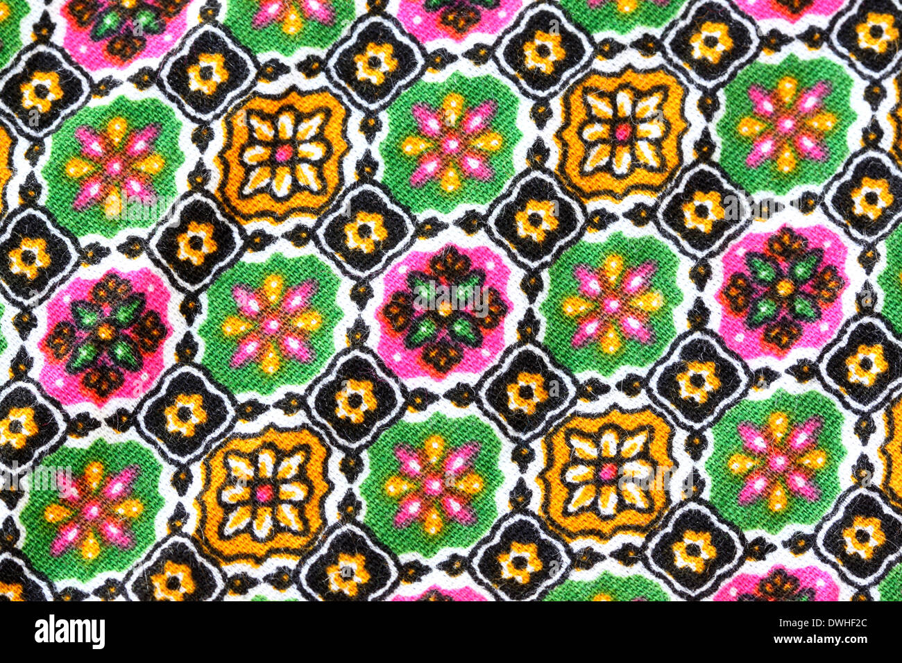 Colorful design of pattern on fabric for background Stock Photo - Alamy