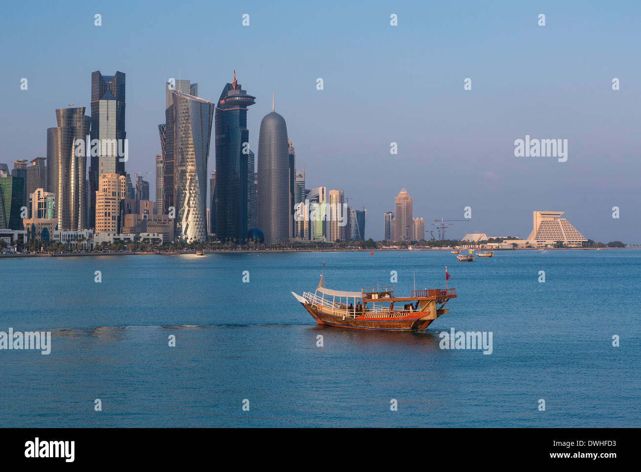 Arabian gulf shoreline doha hi-res stock photography and images - Alamy
