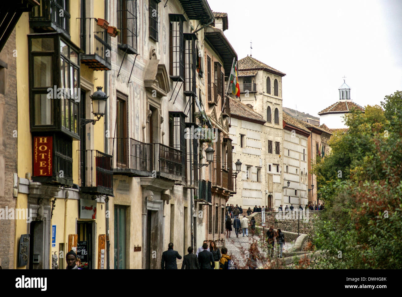 Granada, Andalucia, Spain El Albayzin (the Muslim quarter Stock Photo ...