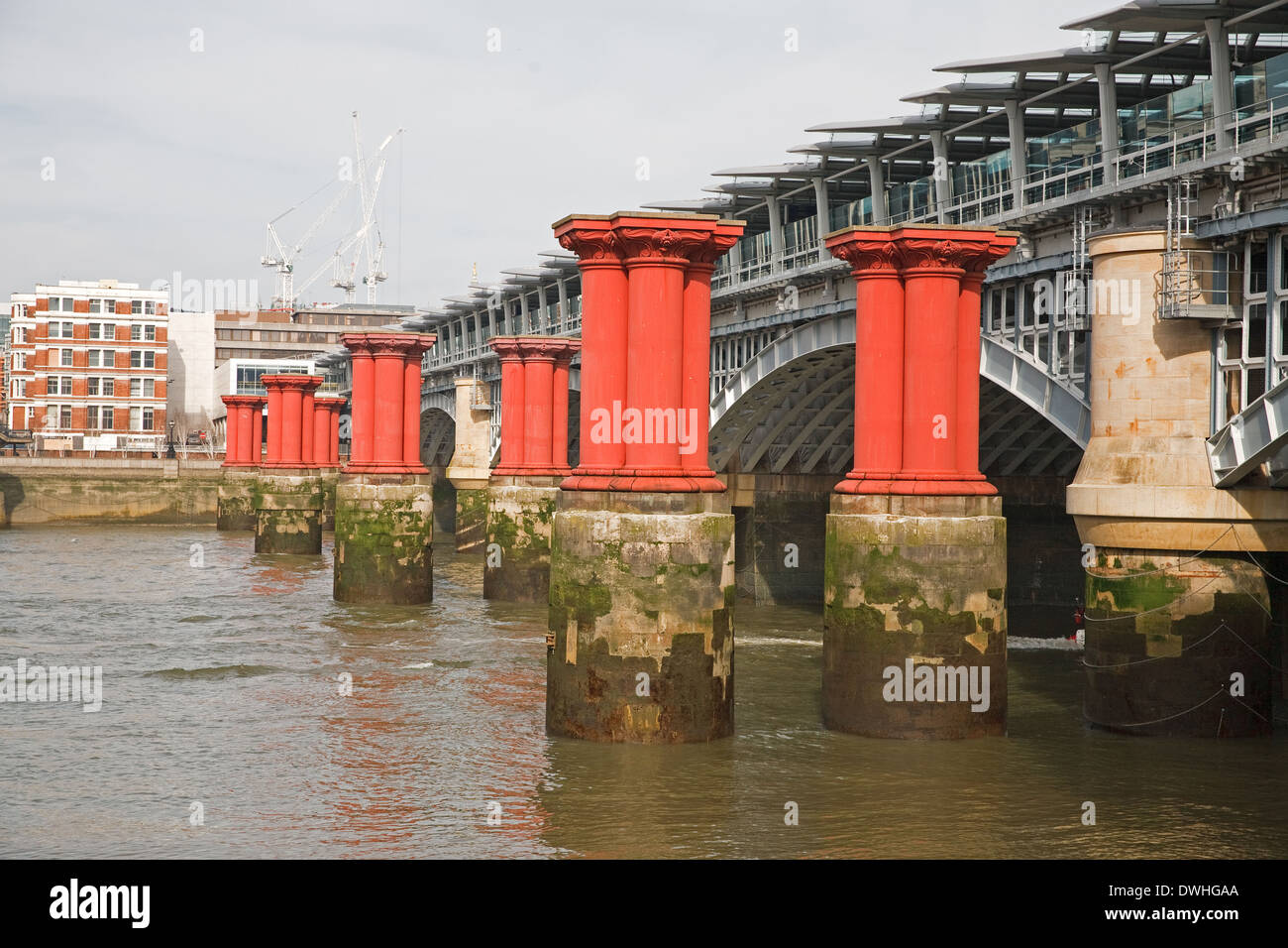The old Blackfriars bridge in London Stock Photo - Alamy