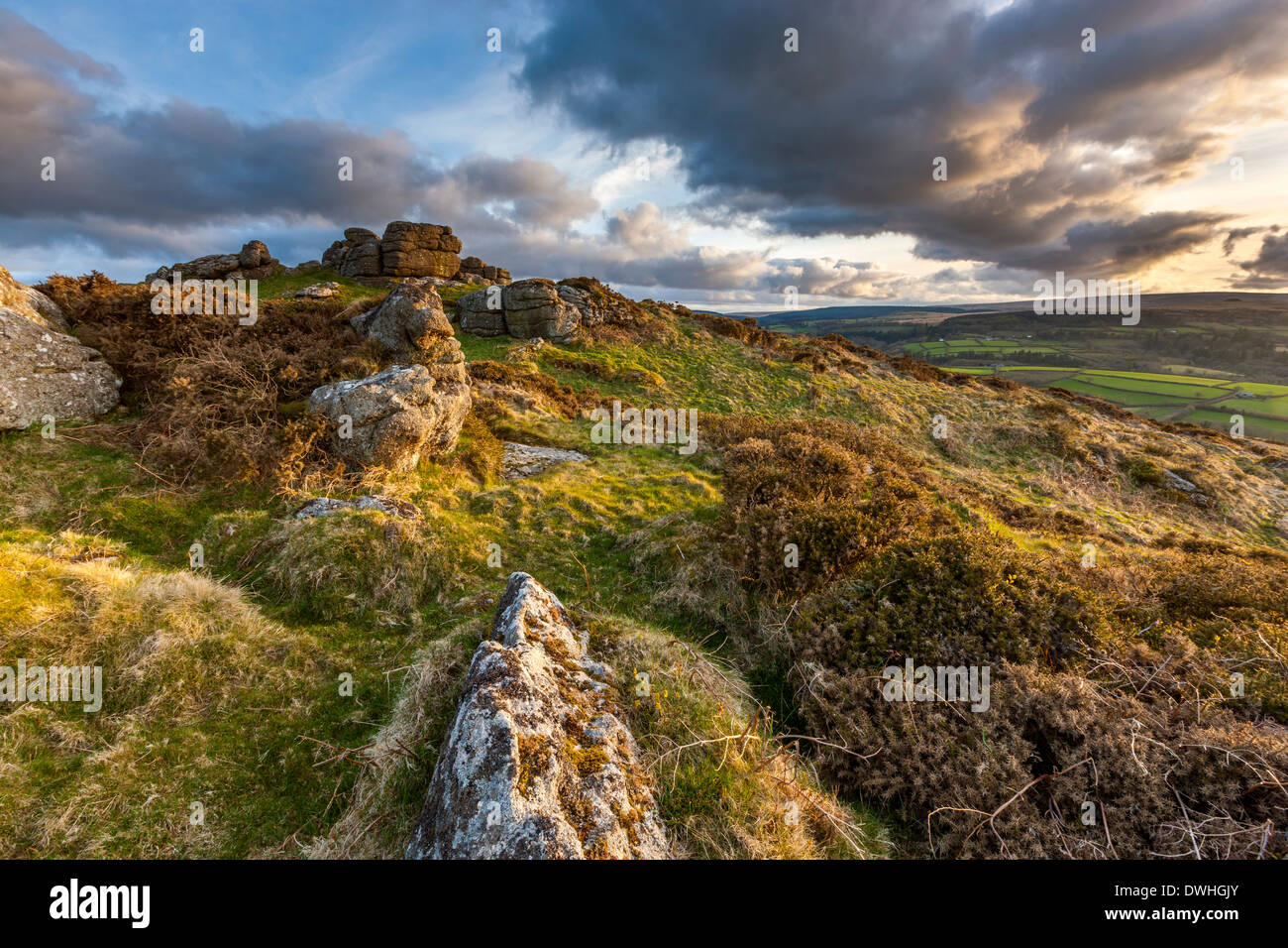 Meldon Hill, Dartmoor National Park, Chagford, West Devon, England, UK ...
