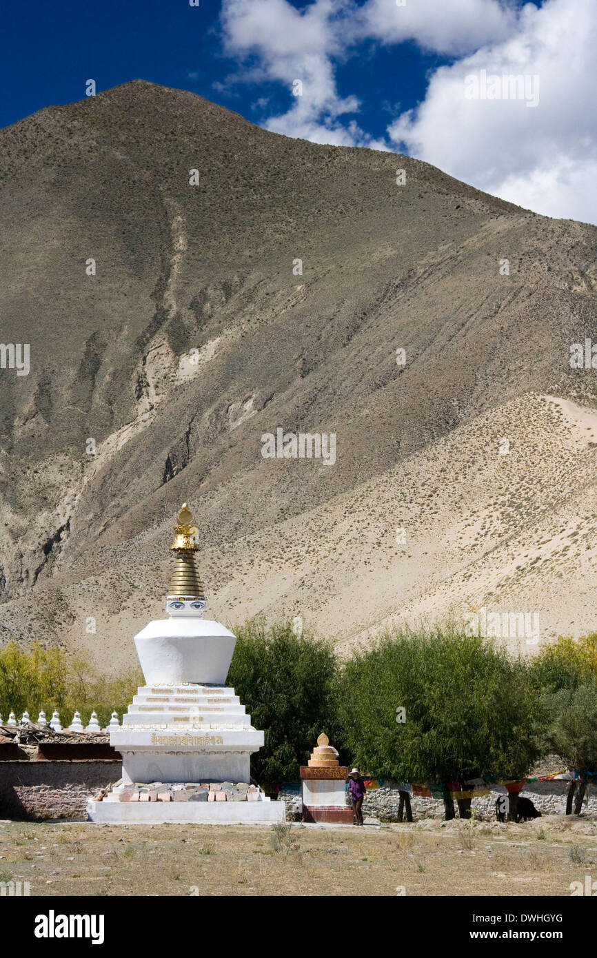 Buddhist Stupa at Samye Monastery in the Tibet Autonomous region of ...