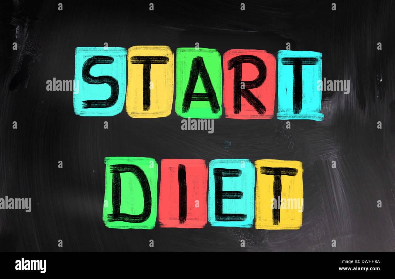 Start Diet Concept Stock Photo - Alamy
