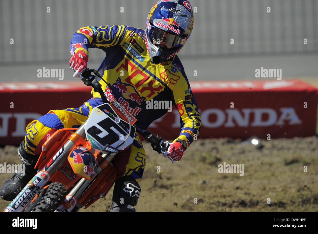 Daytona, Florida, USA. 08th Mar, 2014. Ryan Dungey (5) KTM 450 SX-F F in action during the ...