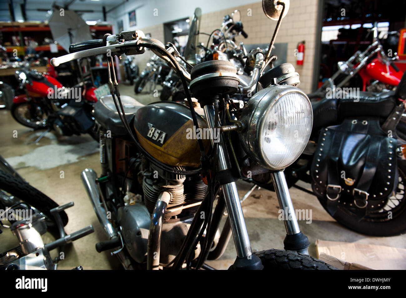 Gasbox Motorcycle Shop Stock Photo - Alamy