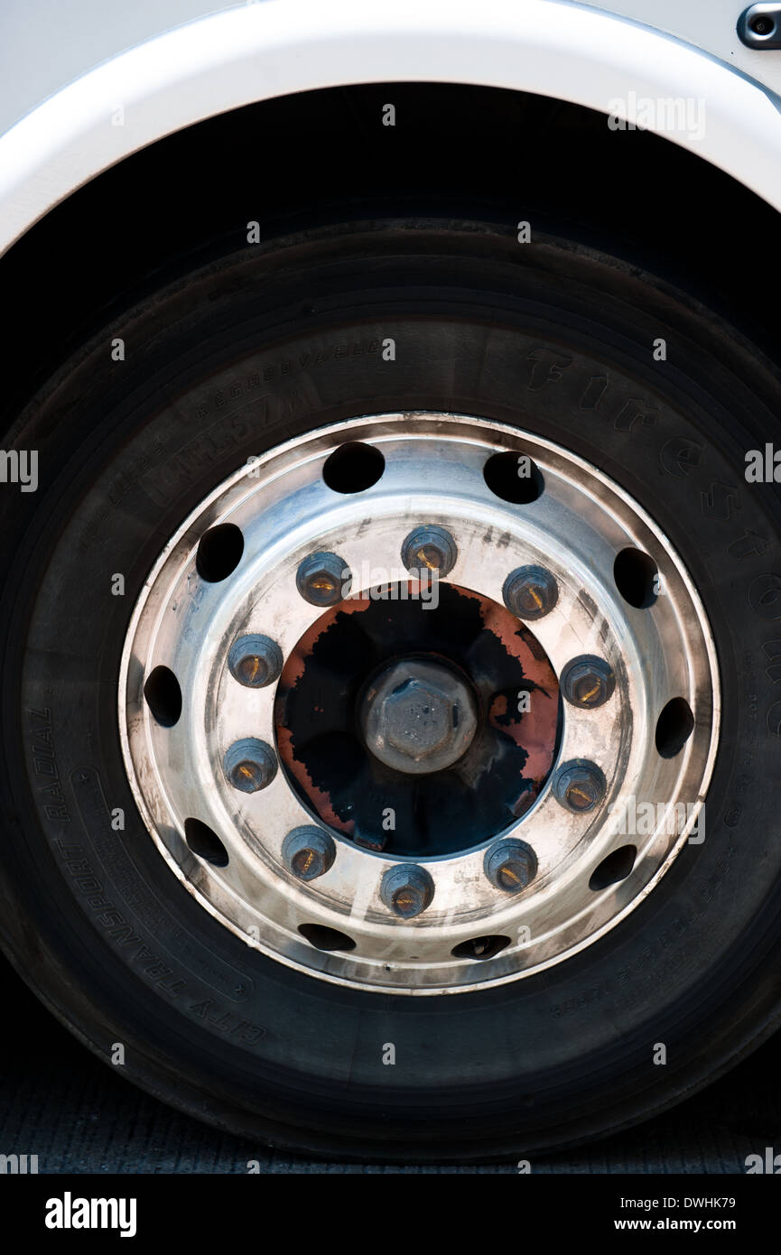 Bus wheel hi-res stock photography and images - Alamy