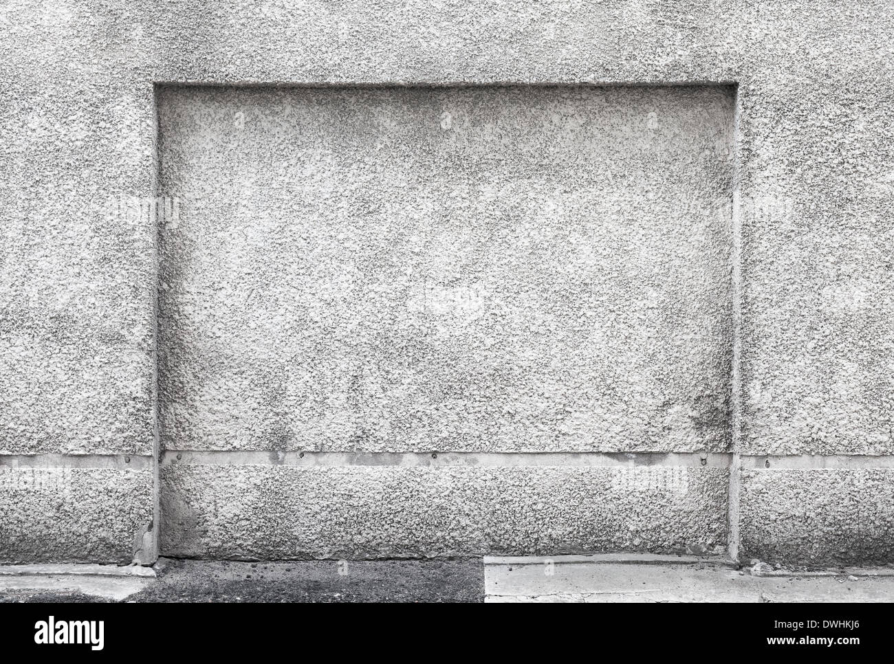 Niche in gray concrete wall, background texture Stock Photo - Alamy