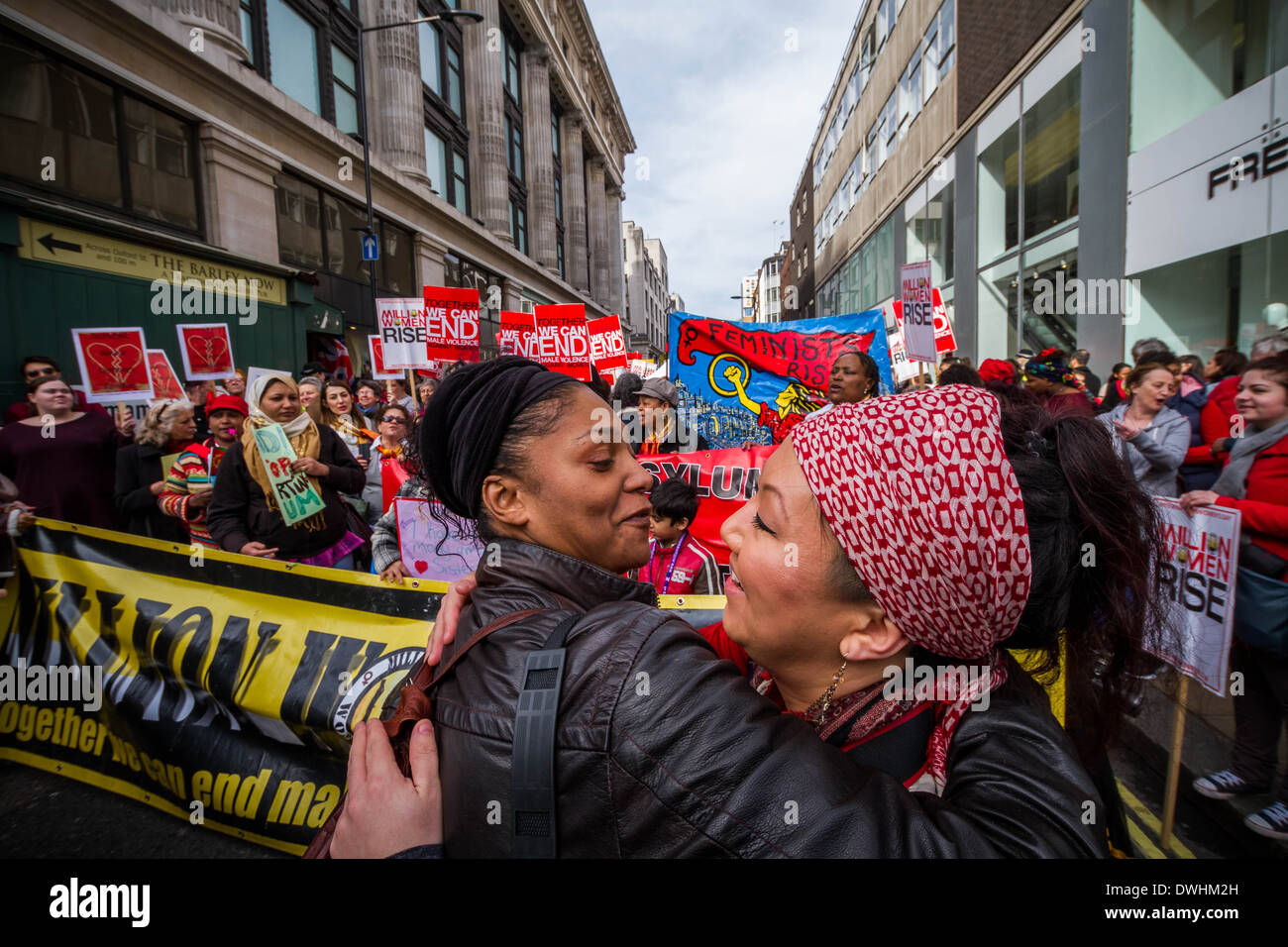 International Women's Day Million Women Rise March in London Stock ...