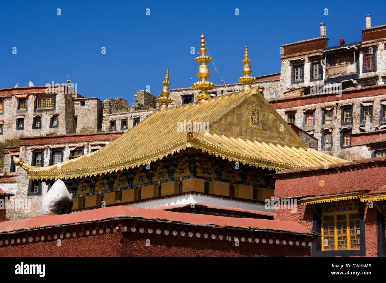 Ganden Monastery in the Tibet Autonomous Region of China Stock Photo ...