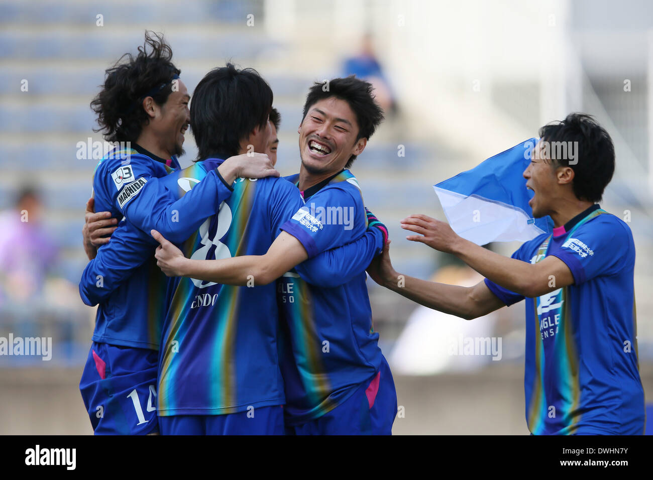 Machida Stadium, Tokyo, Japan. 9th Mar, 2014. FC Machida Zelvia team ...
