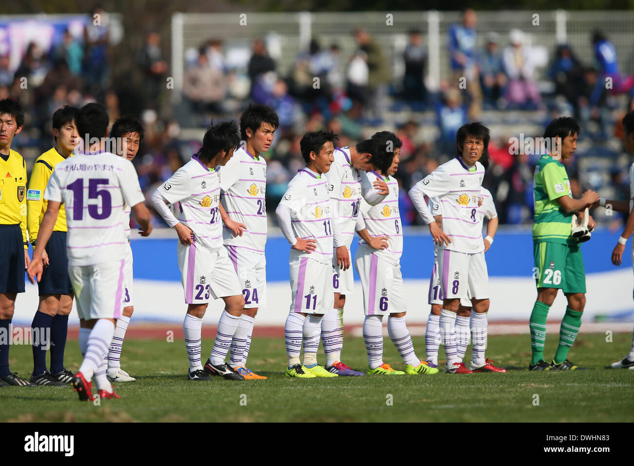 Machida Stadium, Tokyo, Japan. 9th Mar, 2014. MYFC/Fujieda MYFC team group, MARCH 9, 2014 ...