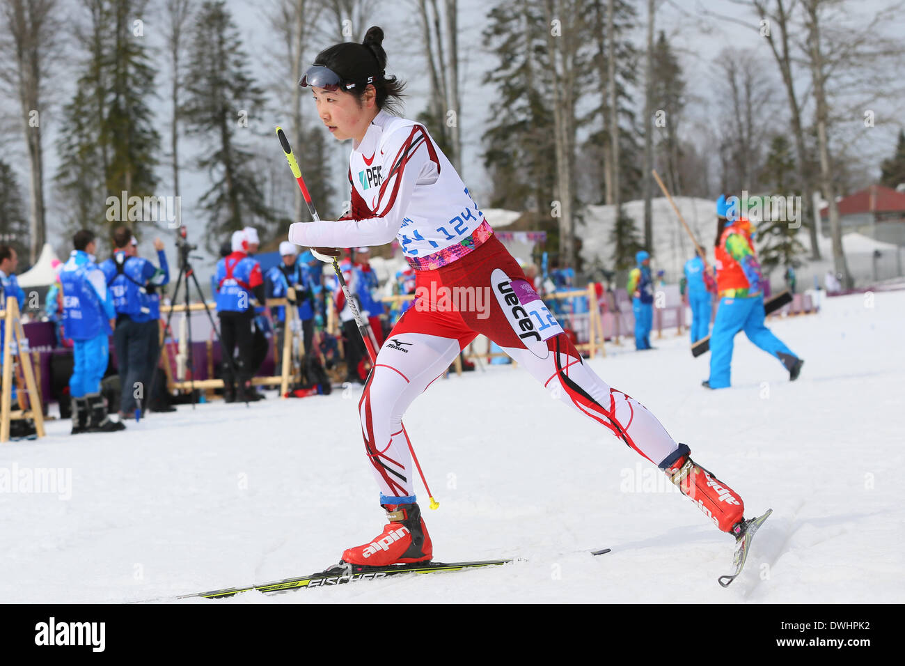 Sochi, Russia. 8th Mar, 2014. Shoko Ota (JPN) Biathlon : Women's 6km ...