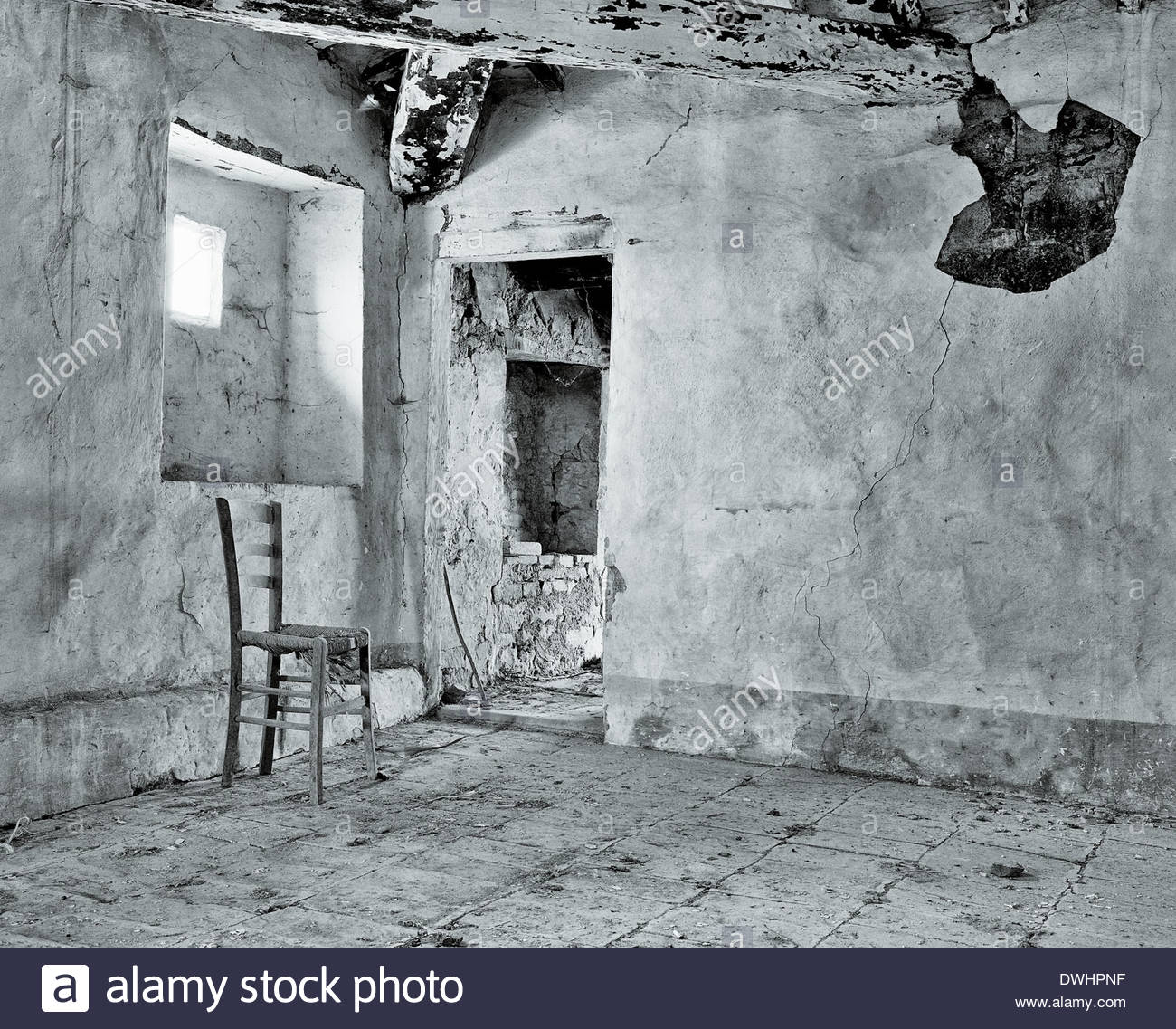 Inside Derelict House Old Furniture High Resolution Stock Photography ...