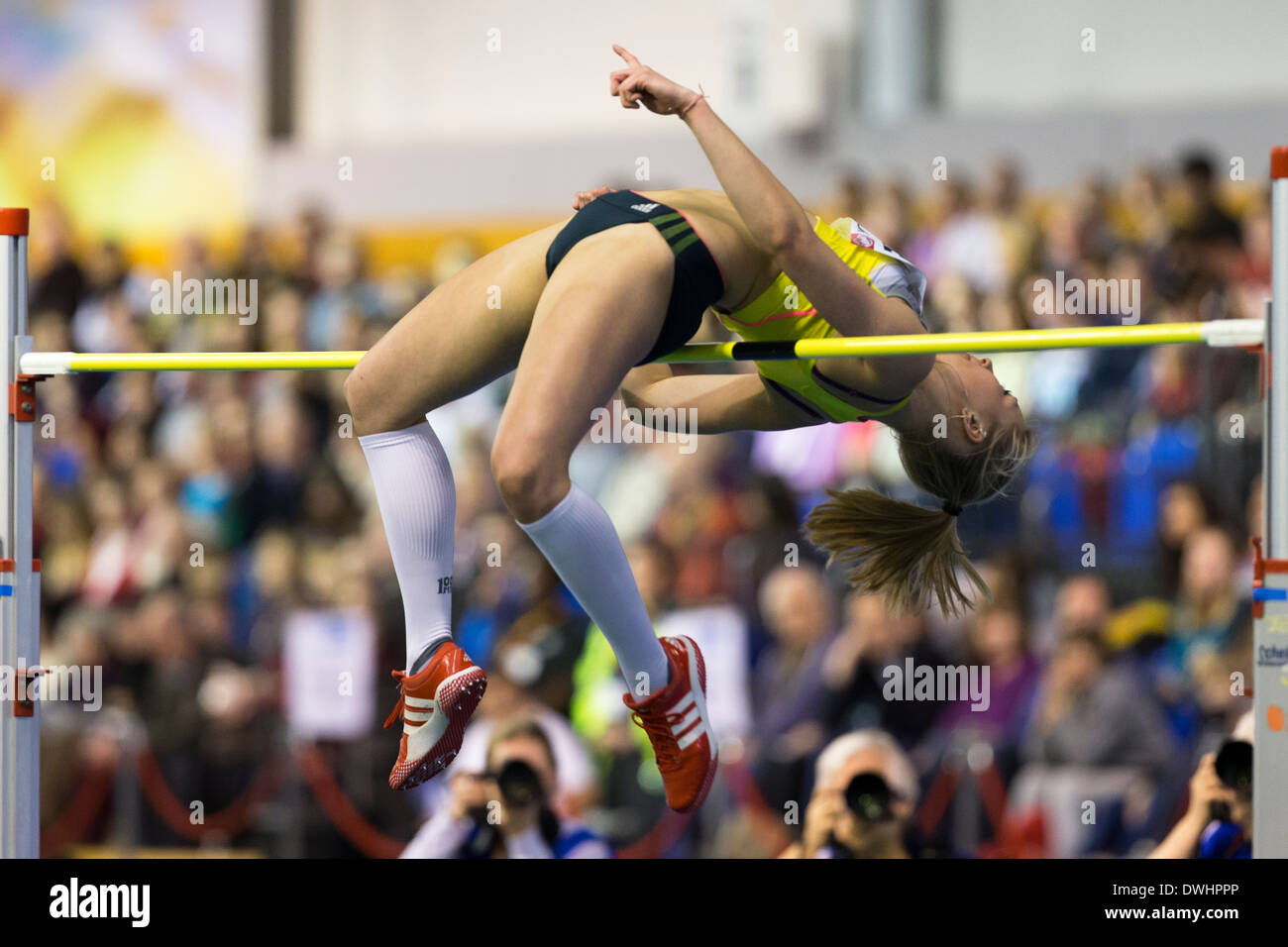 Poppy LAKE High Jump Women Final Sainsbury's British Athletics Indoor ...