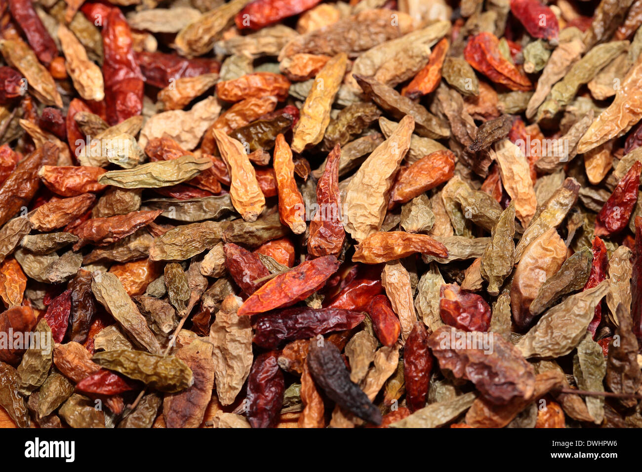 Closeup of red dried chilli background Stock Photo - Alamy