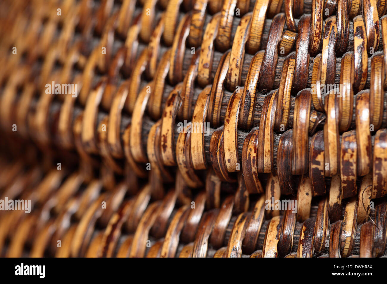 Detail of interlaced rattan fibers in macro Stock Photo - Alamy