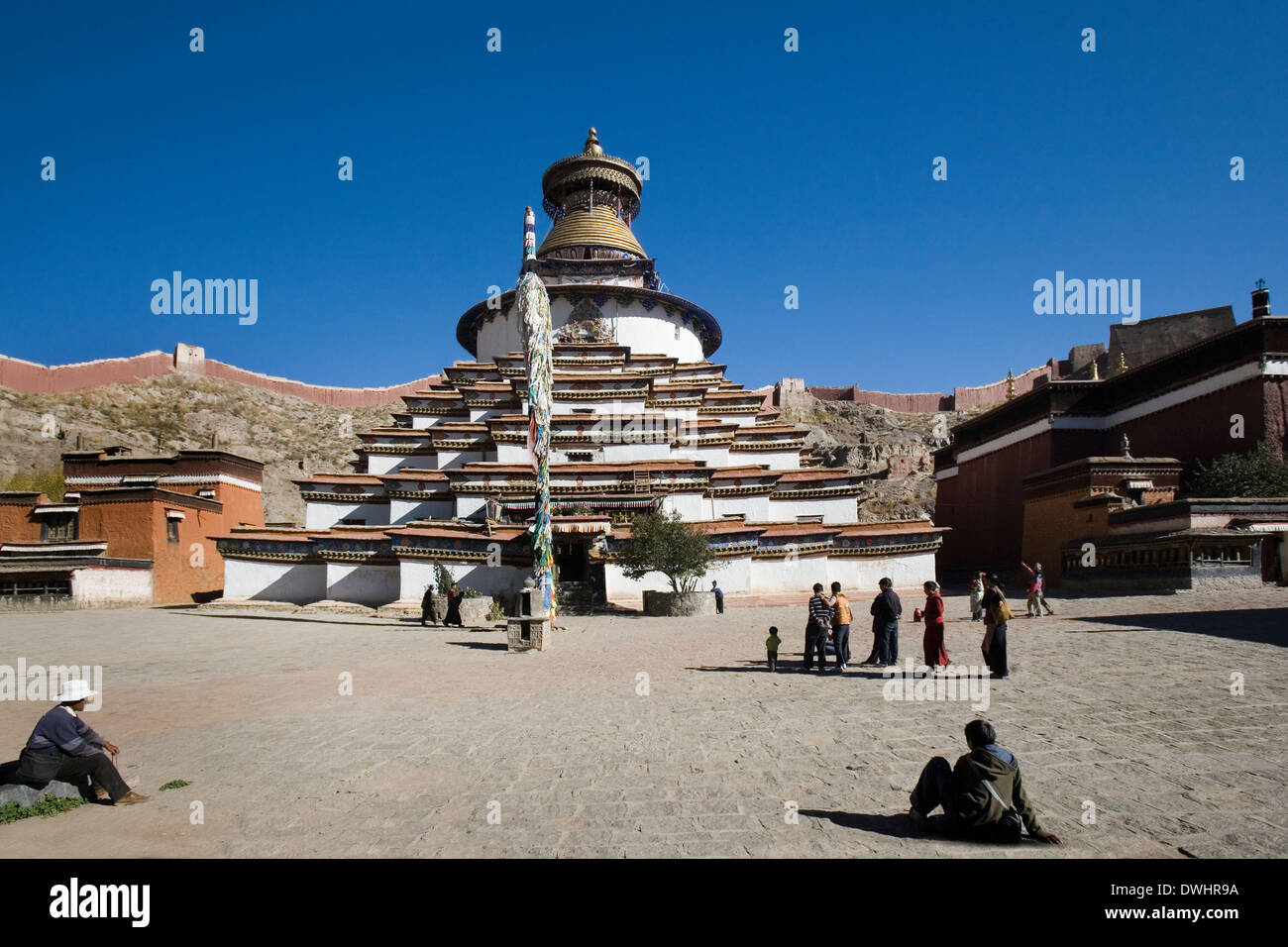 The Kumbum Stupa at Gyantse in the Tibet Autonomous Region of China ...