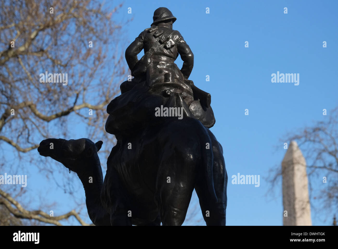 Camel Corps Monument Stock Photo - Alamy