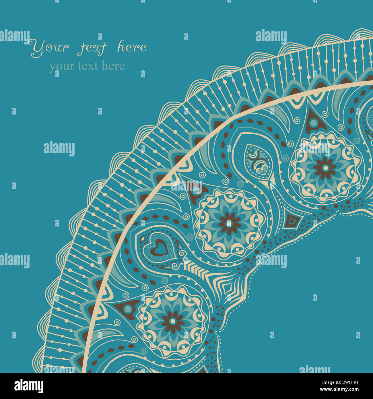 Decorative Vintage Design Element, illustration with lacy frame ...