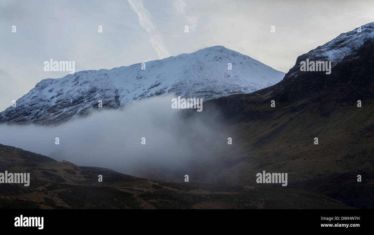 Mist hanging over Rannoch Moor Stock Photo - Alamy