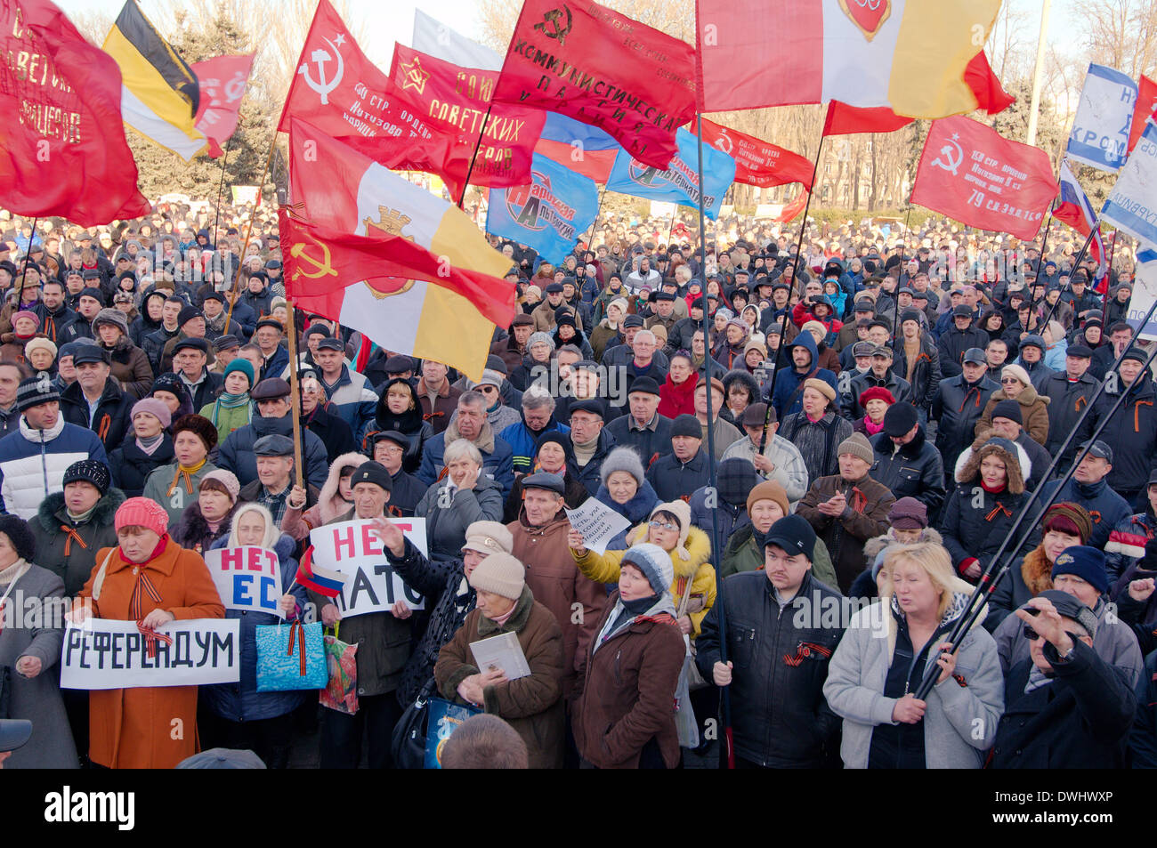 Odessa, Ukraine. 9th March, 2014. People's Assembly "Kulikovo Field ...