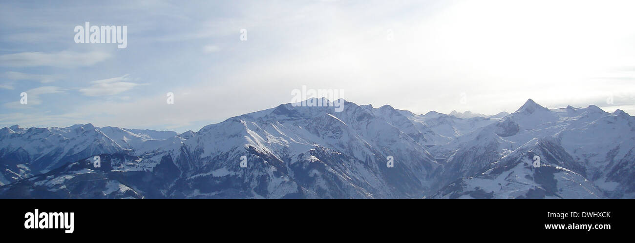 Panorama view of the Austrian Alps Stock Photo - Alamy