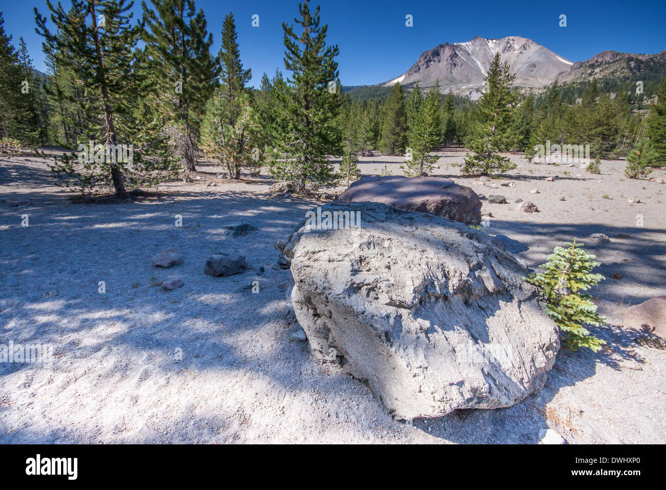 The intriguing Devastated Area, Lassen Volcanic National Park Stock ...