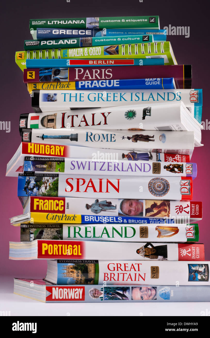 European travel guides to Europe's greatest destinations Stock Photo ...
